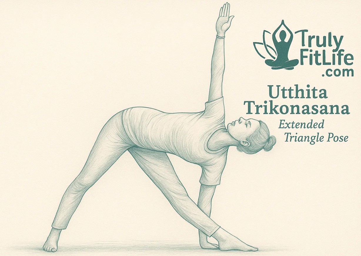Utthita Trikonasana (Extended Triangle Pose) – Complete Guide ...